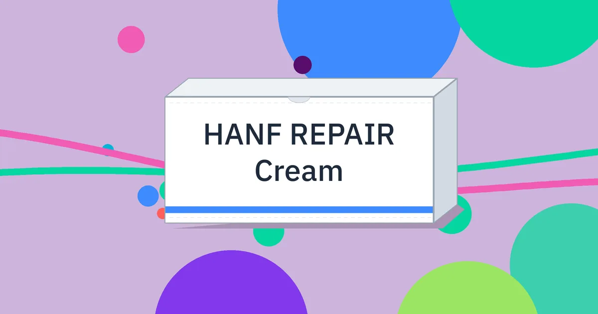 Symbolbild: Packung mit der Aufschrift HANF REPAIR Cream (PZN 18467170) – Verfügbarkeit und Bezug in Apotheken in Frankfurt am Main