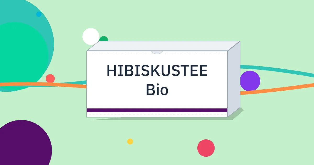 Symbolbild: Packung mit der Aufschrift HIBISKUSTEE Bio (PZN 07654667) – Verfügbarkeit und Bezug in Apotheken in Frankfurt am Main