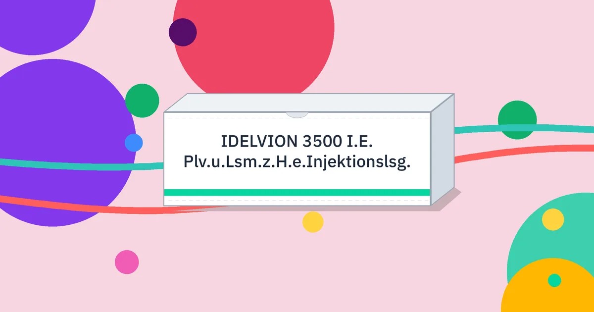 Symbolbild: Packung mit der Aufschrift IDELVION 3500 I.E. Plv.u.Lsm.z.H.e.Injektionslsg. (PZN 16782329) – Verfügbarkeit und Bezug in Apotheken in Frankfurt am Main