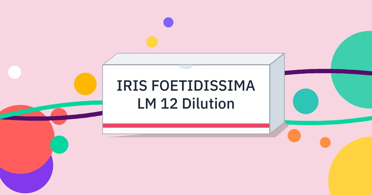 Symbolbild: Packung mit der Aufschrift IRIS FOETIDISSIMA LM 12 Dilution (PZN 12913912) – Verfügbarkeit und Bezug in Apotheken in Frankfurt am Main