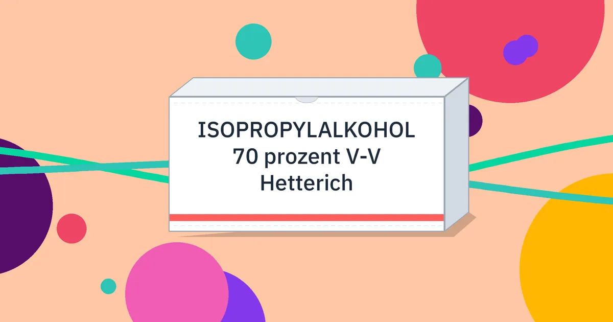 Symbolbild: Packung mit der Aufschrift ISOPROPYLALKOHOL 70 prozent V-V Hetterich (PZN 04769714) – Verfügbarkeit und Bezug in Apotheken in Frankfurt am Main