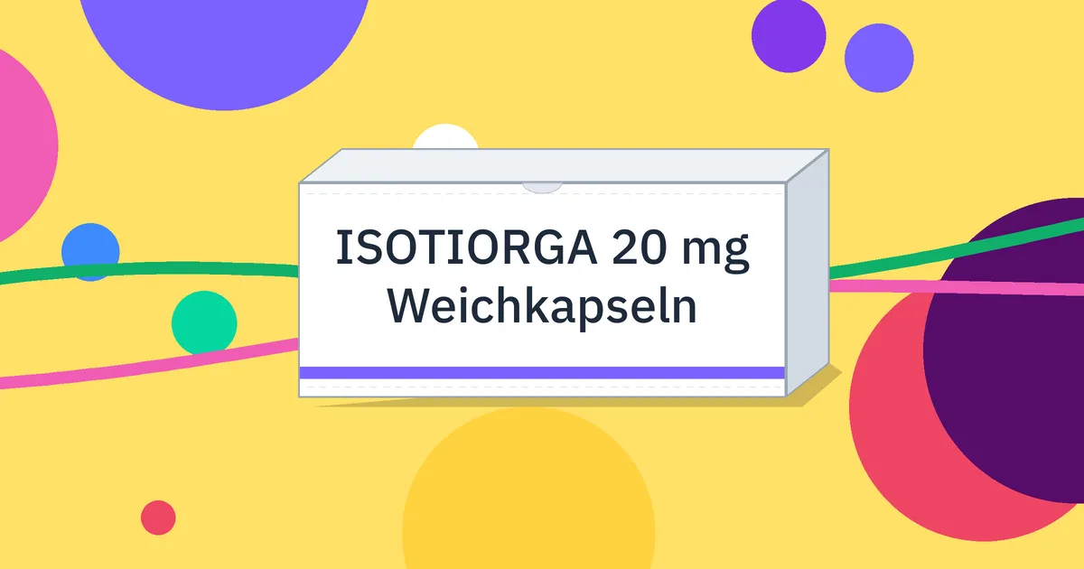 Symbolbild: Packung mit der Aufschrift ISOTIORGA 20 mg Weichkapseln (PZN 18604247) – Verfügbarkeit und Bezug in Apotheken in Frankfurt am Main