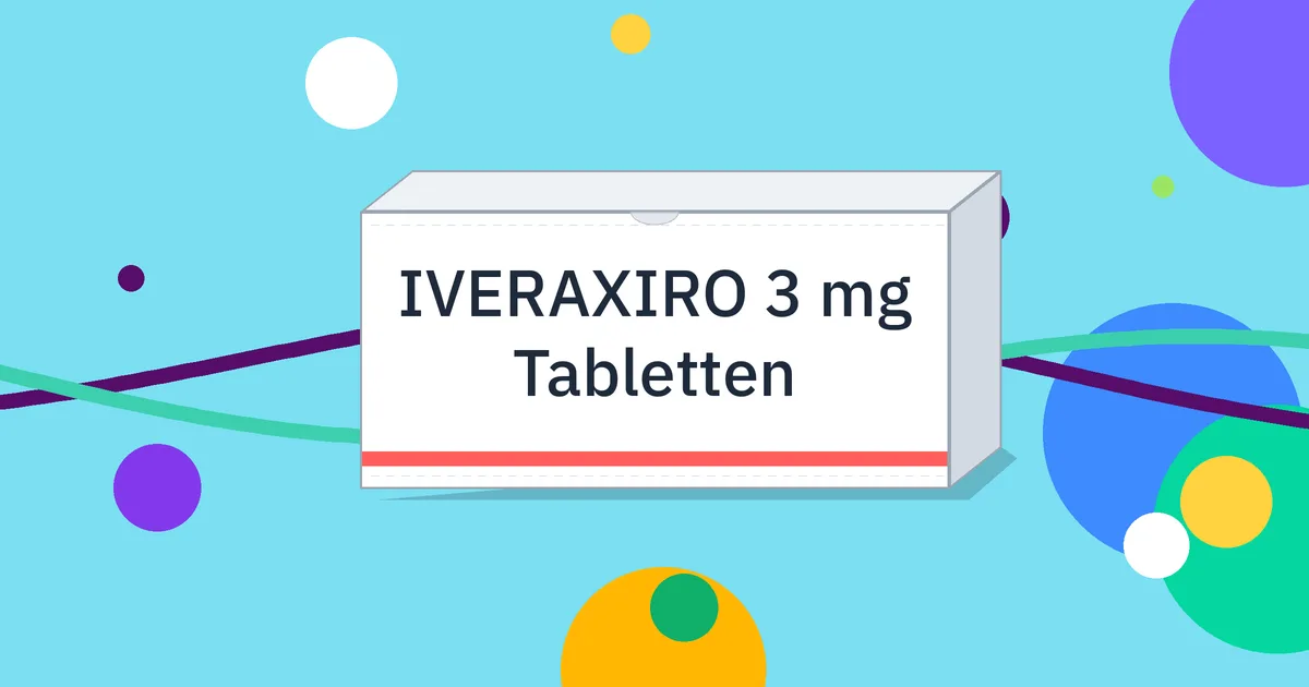 Symbolbild: Packung mit der Aufschrift IVERAXIRO 3 mg Tabletten (PZN 18290464) – Verfügbarkeit und Bezug in Apotheken in Frankfurt am Main