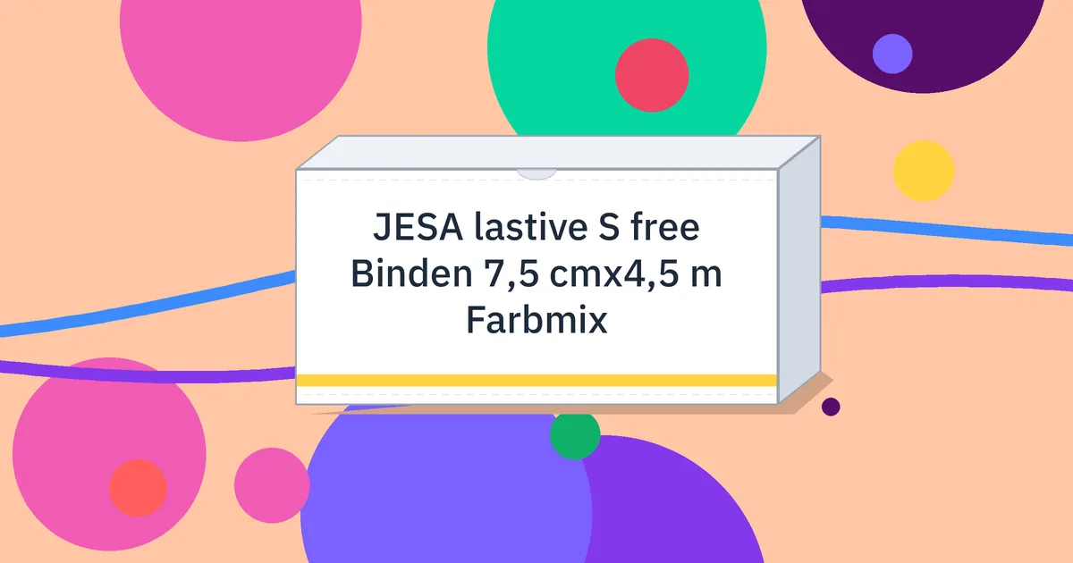 Symbolbild: Packung mit der Aufschrift JESA lastive S free Binden 7,5 cmx4,5 m Farbmix (PZN 10335411) – Verfügbarkeit und Bezug in Apotheken in Frankfurt am Main