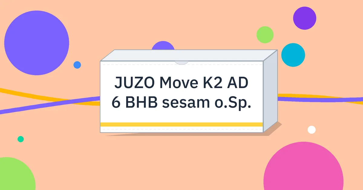 Symbolbild: Packung mit der Aufschrift JUZO Move K2 AD 6 BHB sesam o.Sp. (PZN 18508348) – Verfügbarkeit und Bezug in Apotheken in Frankfurt am Main