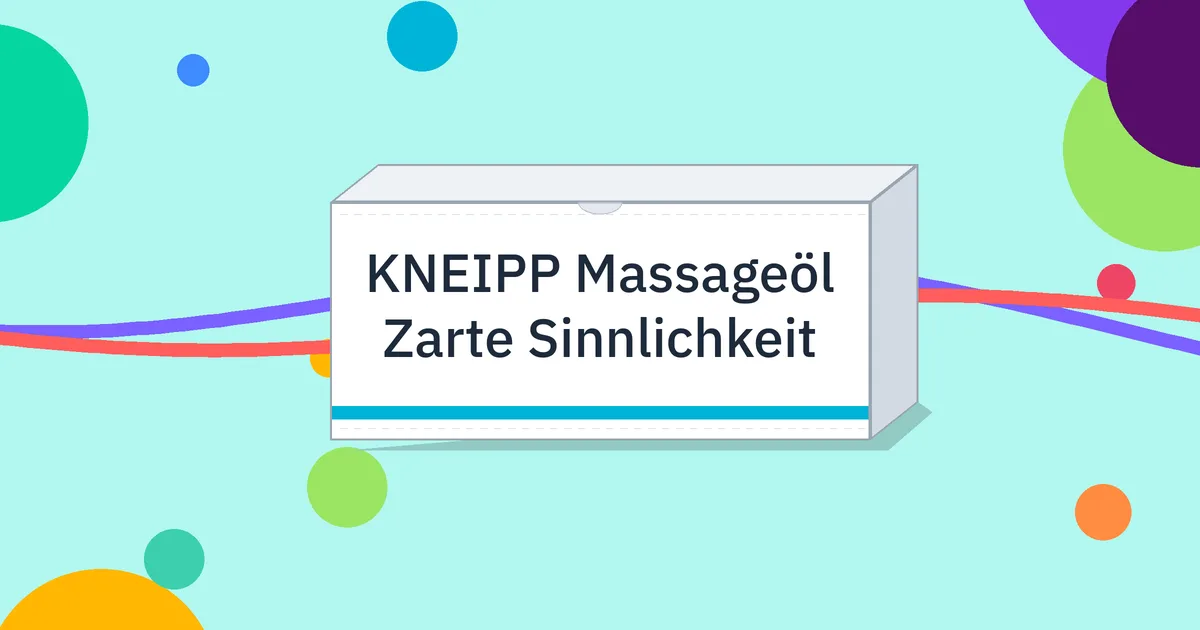Symbolbild: Packung mit der Aufschrift KNEIPP Massageöl Zarte Sinnlichkeit (PZN 19725272) – Verfügbarkeit und Bezug in Apotheken in Frankfurt am Main
