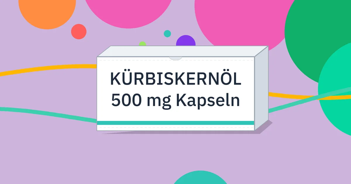 Symbolbild: Packung mit der Aufschrift KÜRBISKERNÖL 500 mg Kapseln (PZN 00699342) – Verfügbarkeit und Bezug in Apotheken in Frankfurt am Main