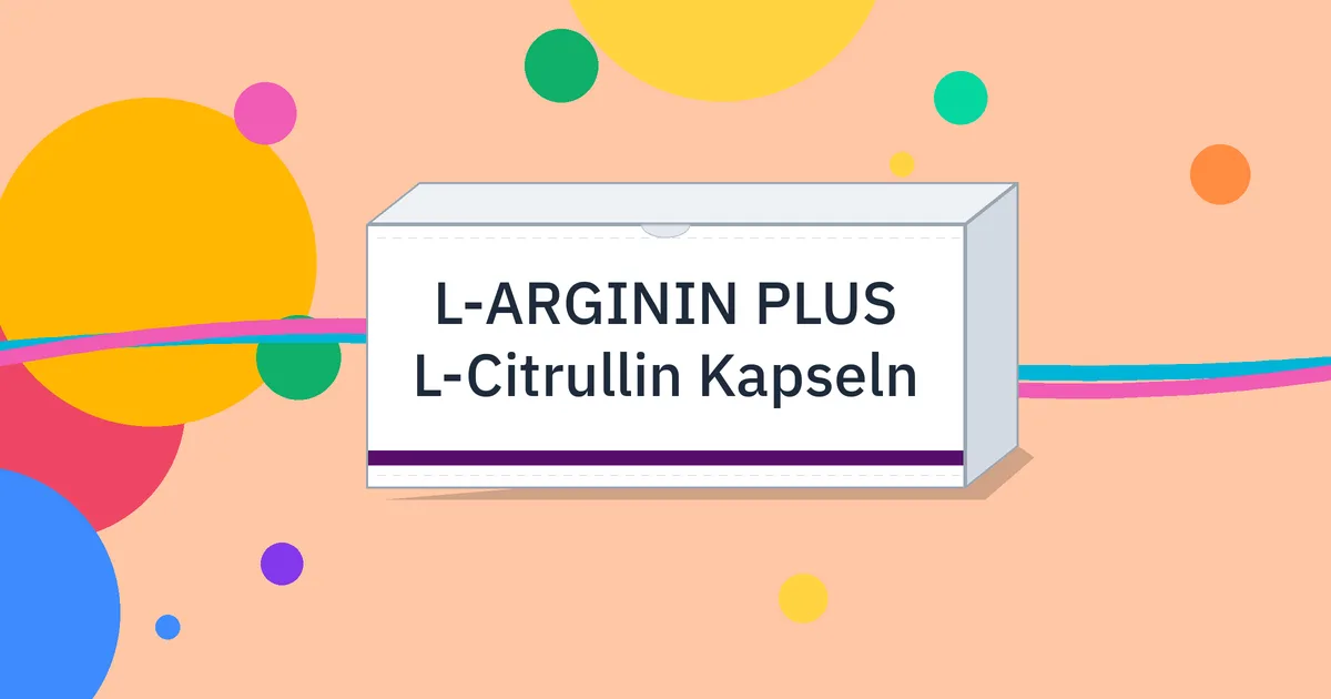 Symbolbild: Packung mit der Aufschrift L-ARGININ PLUS L-Citrullin Kapseln (PZN 18256875) – Verfügbarkeit und Bezug in Apotheken in Frankfurt am Main