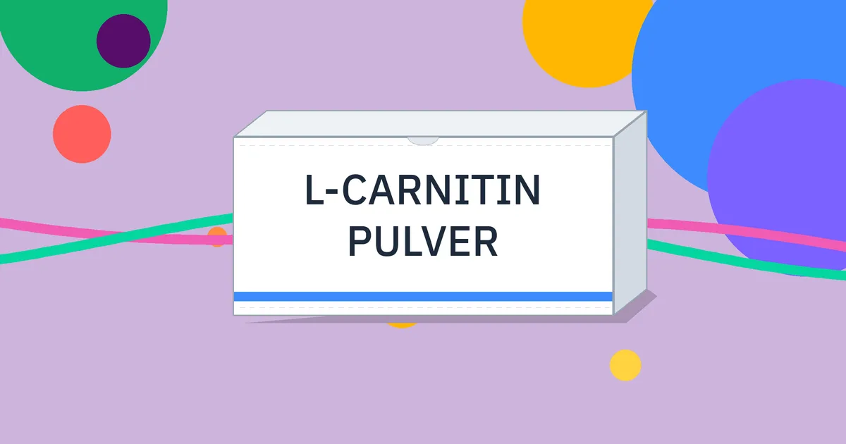 Symbolbild: Packung mit der Aufschrift L-CARNITIN PULVER (PZN 07551269) – Verfügbarkeit und Bezug in Apotheken in Frankfurt am Main