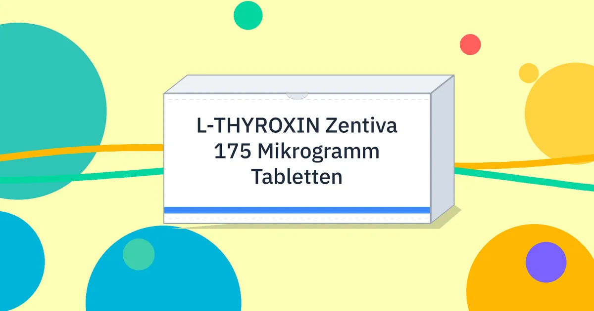 Symbolbild: Packung mit der Aufschrift L-THYROXIN Zentiva 175 Mikrogramm Tabletten (PZN 16778411) – Verfügbarkeit und Bezug in Apotheken in Frankfurt am Main