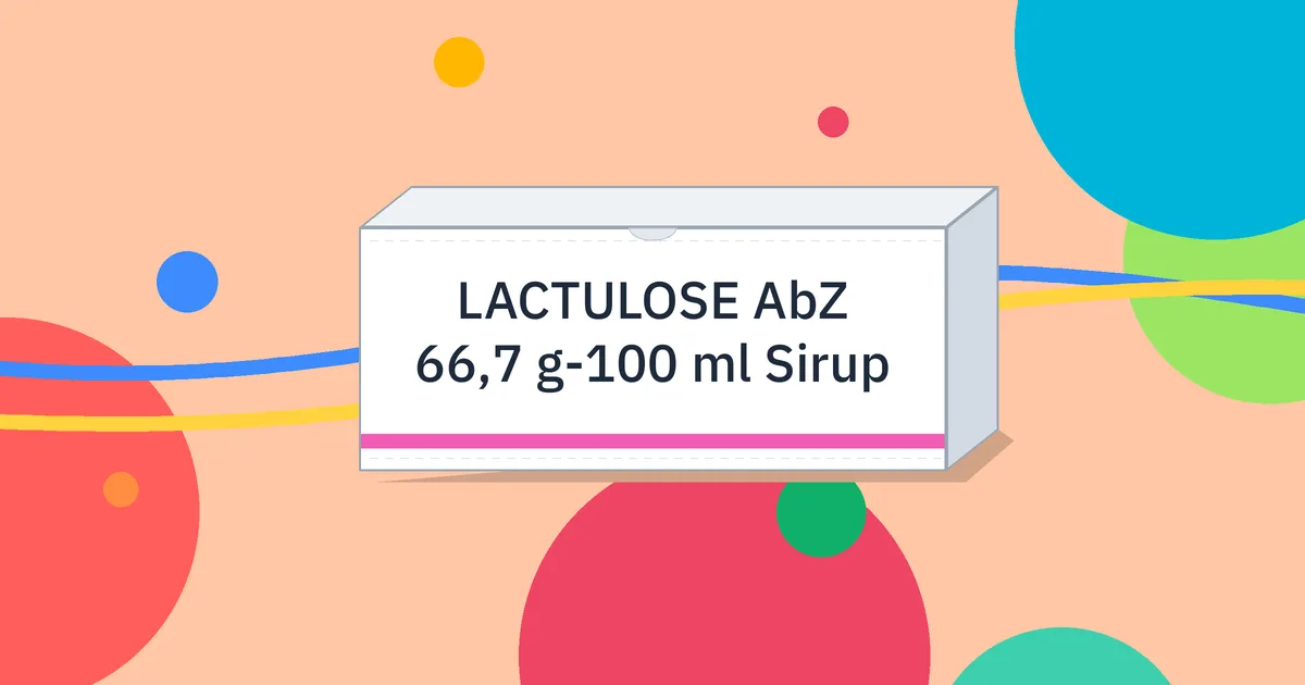 Symbolbild: Packung mit der Aufschrift LACTULOSE AbZ 66,7 g-100 ml Sirup (PZN 03351639) – Verfügbarkeit und Bezug in Apotheken in Frankfurt am Main