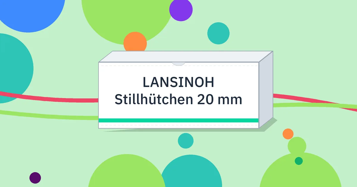 Symbolbild: Packung mit der Aufschrift LANSINOH Stillhütchen 20 mm (PZN 14138015) – Verfügbarkeit und Bezug in Apotheken in Frankfurt am Main