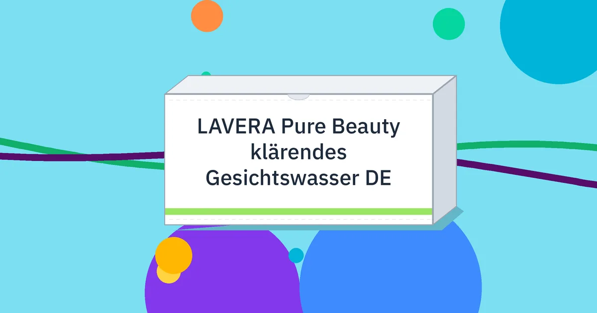 Symbolbild: Packung mit der Aufschrift LAVERA Pure Beauty klärendes Gesichtswasser DE (PZN 19497055) – Verfügbarkeit und Bezug in Apotheken in Frankfurt am Main