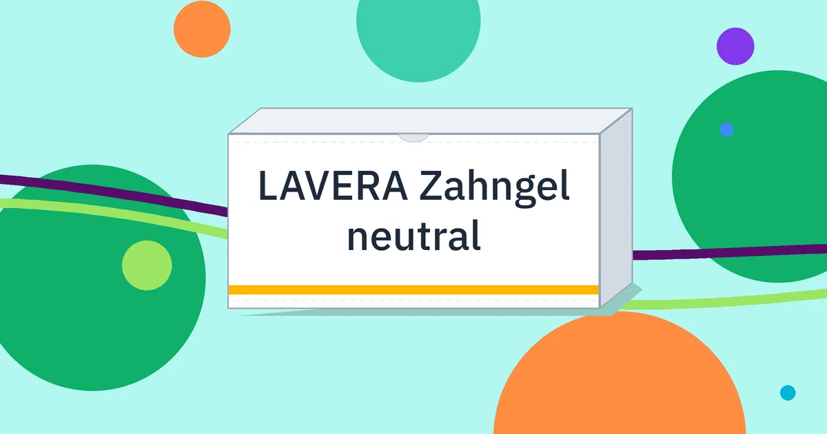 Symbolbild: Packung mit der Aufschrift LAVERA Zahngel neutral (PZN 17928657) – Verfügbarkeit und Bezug in Apotheken in Frankfurt am Main