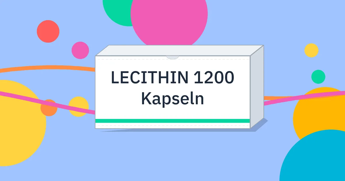 Symbolbild: Packung mit der Aufschrift LECITHIN 1200 Kapseln (PZN 08501121) – Verfügbarkeit und Bezug in Apotheken in Frankfurt am Main