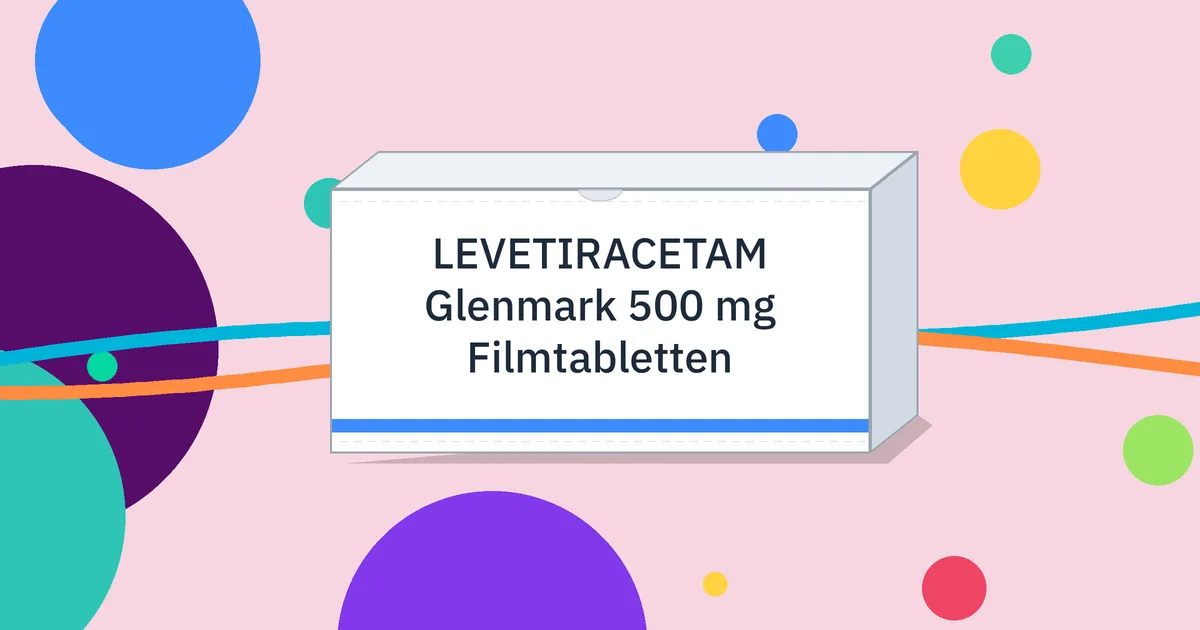 Symbolbild: Packung mit der Aufschrift LEVETIRACETAM Glenmark 500 mg Filmtabletten (PZN 11323692) – Verfügbarkeit und Bezug in Apotheken in Frankfurt am Main