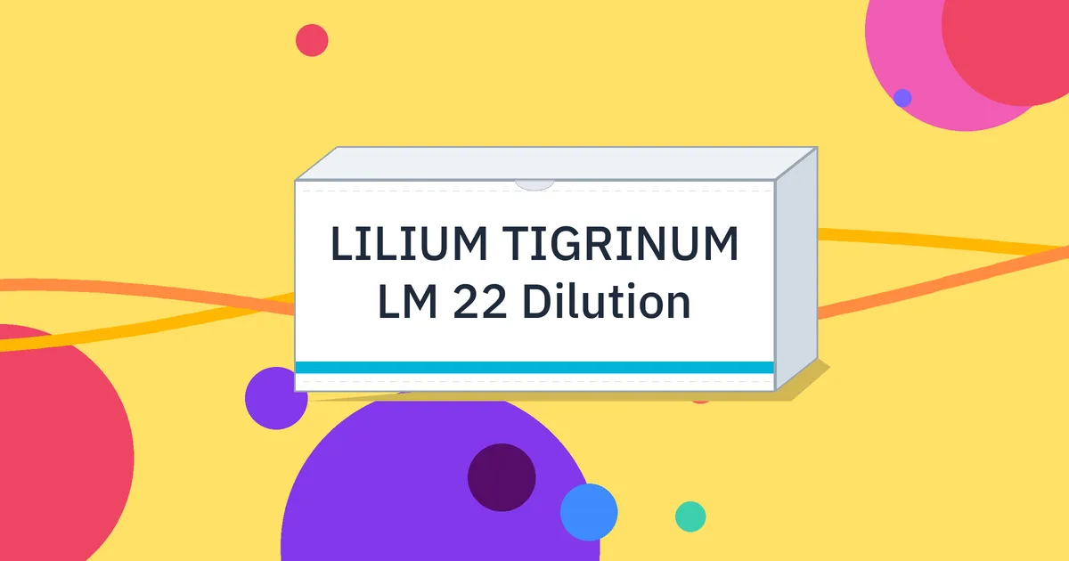 Symbolbild: Packung mit der Aufschrift LILIUM TIGRINUM LM 22 Dilution (PZN 12931212) – Verfügbarkeit und Bezug in Apotheken in Frankfurt am Main