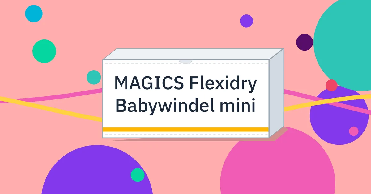 Symbolbild: Packung mit der Aufschrift MAGICS Flexidry Babywindel mini (PZN 12528491) – Verfügbarkeit und Bezug in Apotheken in Frankfurt am Main