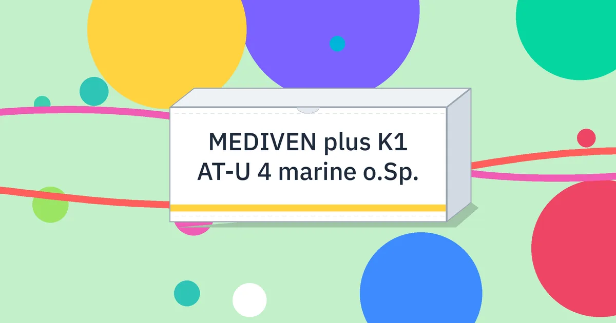Symbolbild: Packung mit der Aufschrift MEDIVEN plus K1 AT-U 4 marine o.Sp. (PZN 15029854) – Verfügbarkeit und Bezug in Apotheken in Frankfurt am Main