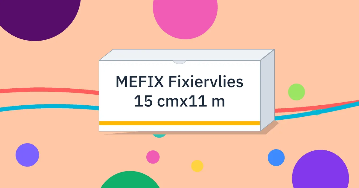 Symbolbild: Packung mit der Aufschrift MEFIX Fixiervlies 15 cmx11 m (PZN 10263835) – Verfügbarkeit und Bezug in Apotheken in Frankfurt am Main