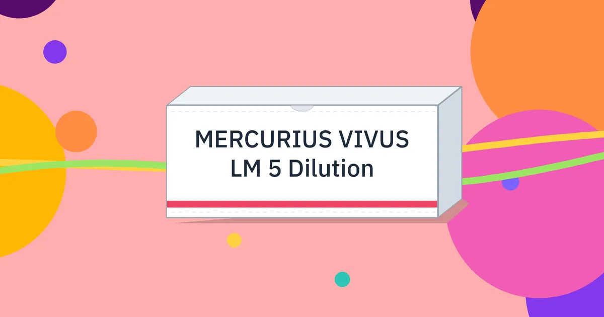 Symbolbild: Packung mit der Aufschrift MERCURIUS VIVUS LM 5 Dilution (PZN 12954905) – Verfügbarkeit und Bezug in Apotheken in Frankfurt am Main