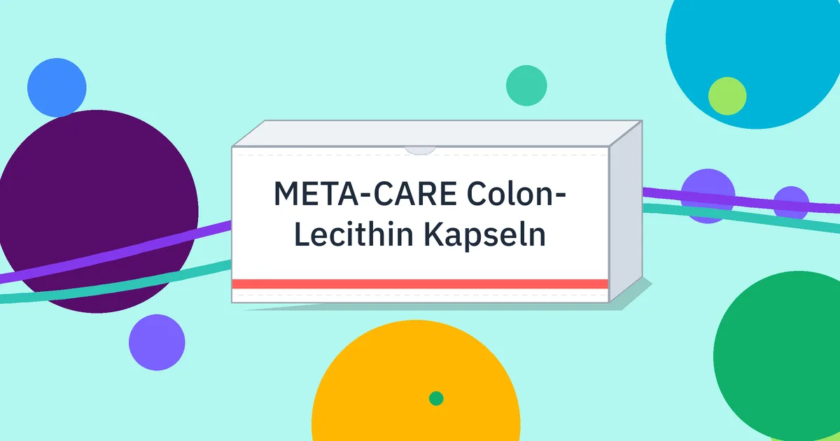 Symbolbild: Packung mit der Aufschrift META-CARE Colon-Lecithin Kapseln (PZN 11724534) – Verfügbarkeit und Bezug in Apotheken in Frankfurt am Main