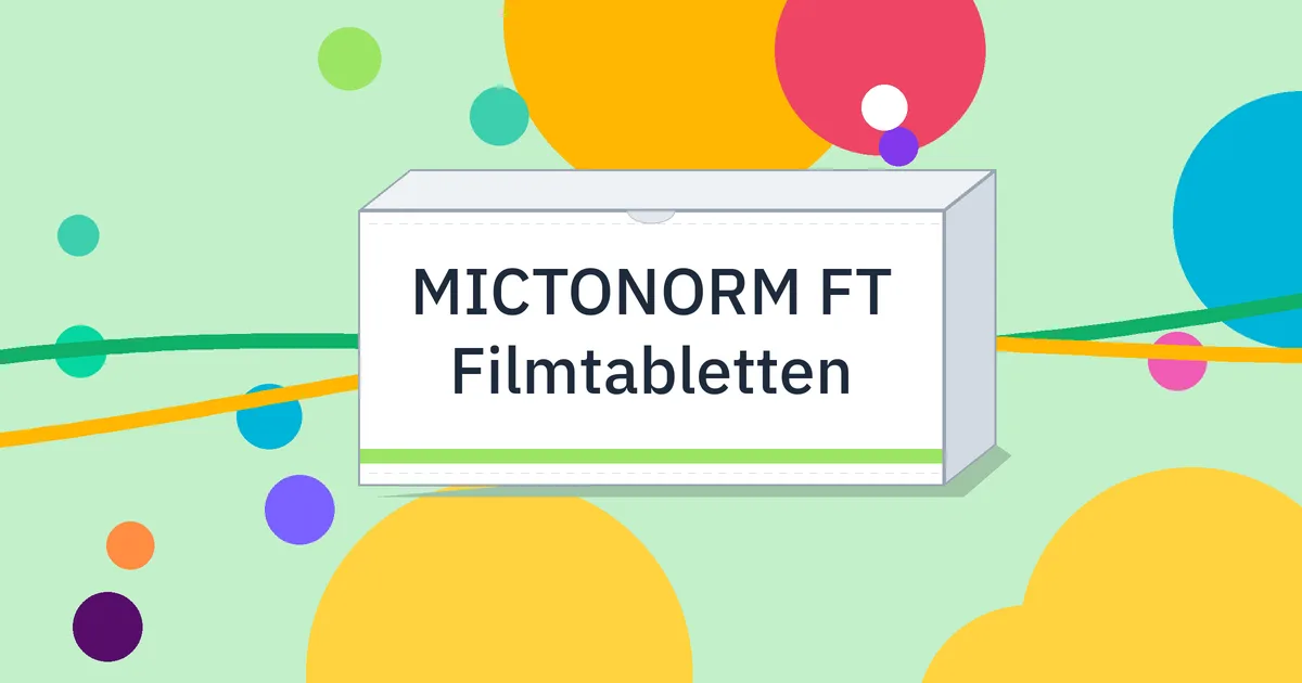 Symbolbild: Packung mit der Aufschrift MICTONORM FT Filmtabletten (PZN 12467909) – Verfügbarkeit und Bezug in Apotheken in Frankfurt am Main