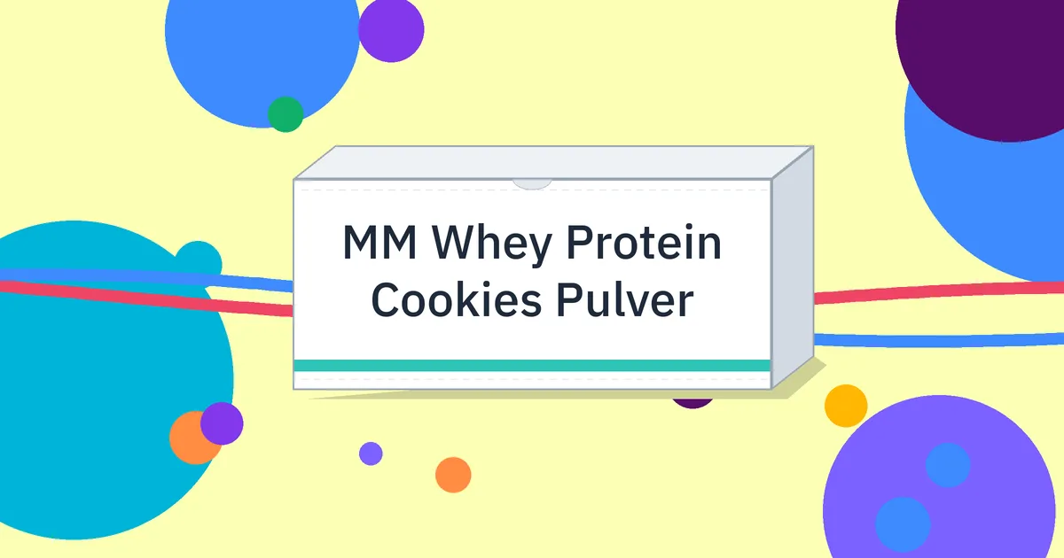 Symbolbild: Packung mit der Aufschrift MM Whey Protein Cookies Pulver (PZN 16761161) – Verfügbarkeit und Bezug in Apotheken in Frankfurt am Main