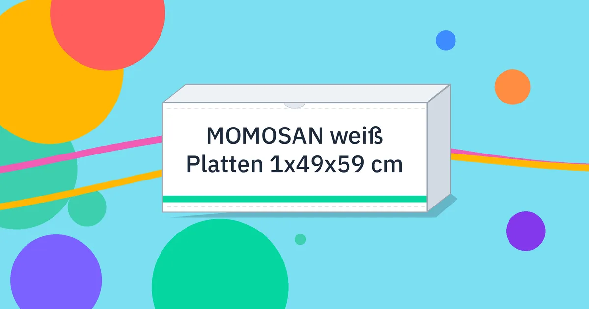 Symbolbild: Packung mit der Aufschrift MOMOSAN weiß Platten 1x49x59 cm (PZN 02359691) – Verfügbarkeit und Bezug in Apotheken in Frankfurt am Main