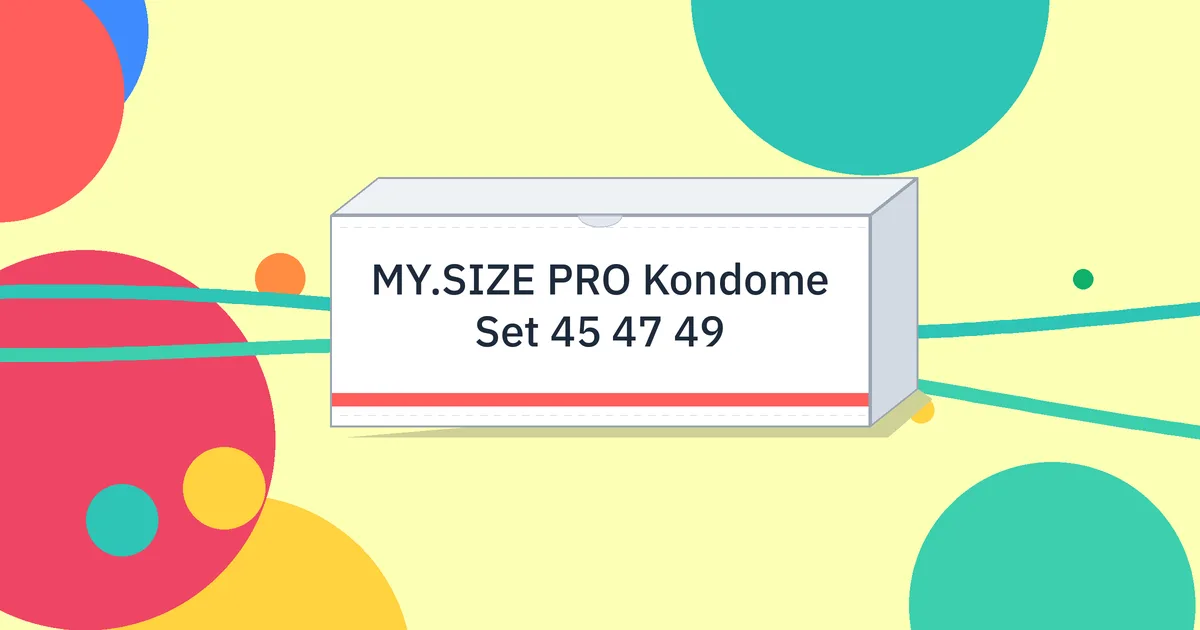 Symbolbild: Packung mit der Aufschrift MY.SIZE PRO Kondome Set 45 47 49 (PZN 17492496) – Verfügbarkeit und Bezug in Apotheken in Frankfurt am Main