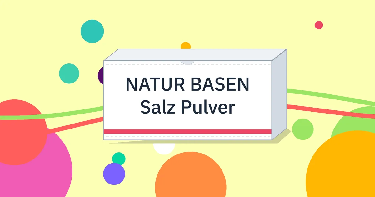 Symbolbild: Packung mit der Aufschrift NATUR BASEN Salz Pulver (PZN 12512998) – Verfügbarkeit und Bezug in Apotheken in Frankfurt am Main