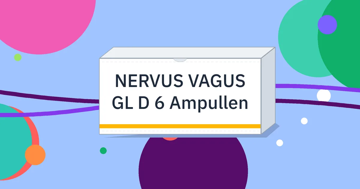Symbolbild: Packung mit der Aufschrift NERVUS VAGUS GL D 6 Ampullen (PZN 03355353) – Verfügbarkeit und Bezug in Apotheken in Frankfurt am Main