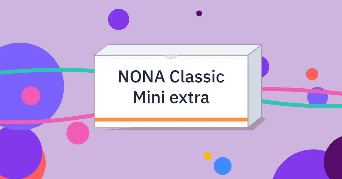 Symbolbild: Packung mit der Aufschrift NONA Classic Mini extra (PZN 12538064) – Verfügbarkeit und Bezug in Apotheken in Frankfurt am Main