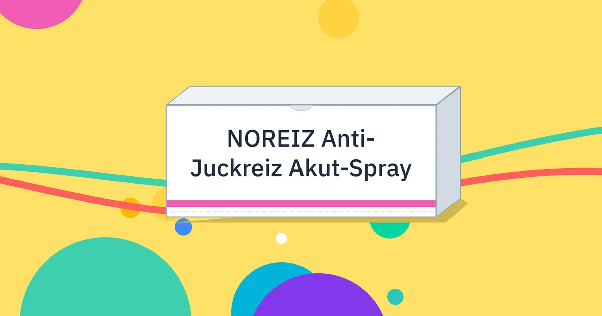 Symbolbild: Packung mit der Aufschrift NOREIZ Anti-Juckreiz Akut-Spray (PZN 11862667) – Verfügbarkeit und Bezug in Apotheken in Frankfurt am Main