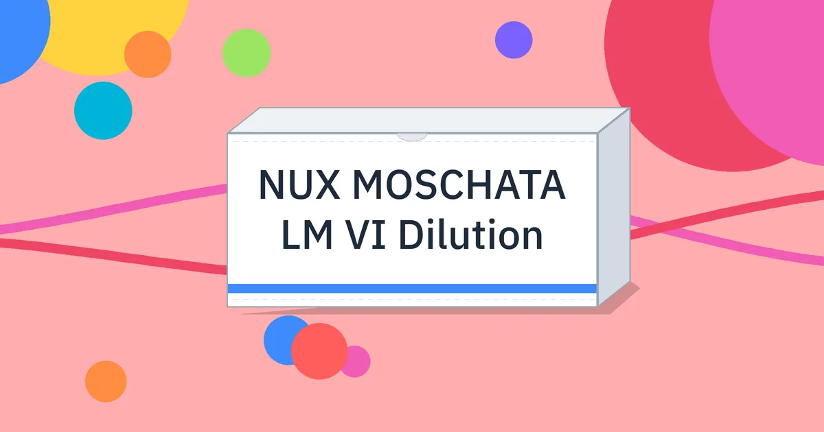 Symbolbild: Packung mit der Aufschrift NUX MOSCHATA LM VI Dilution (PZN 02668908) – Verfügbarkeit und Bezug in Apotheken in Frankfurt am Main