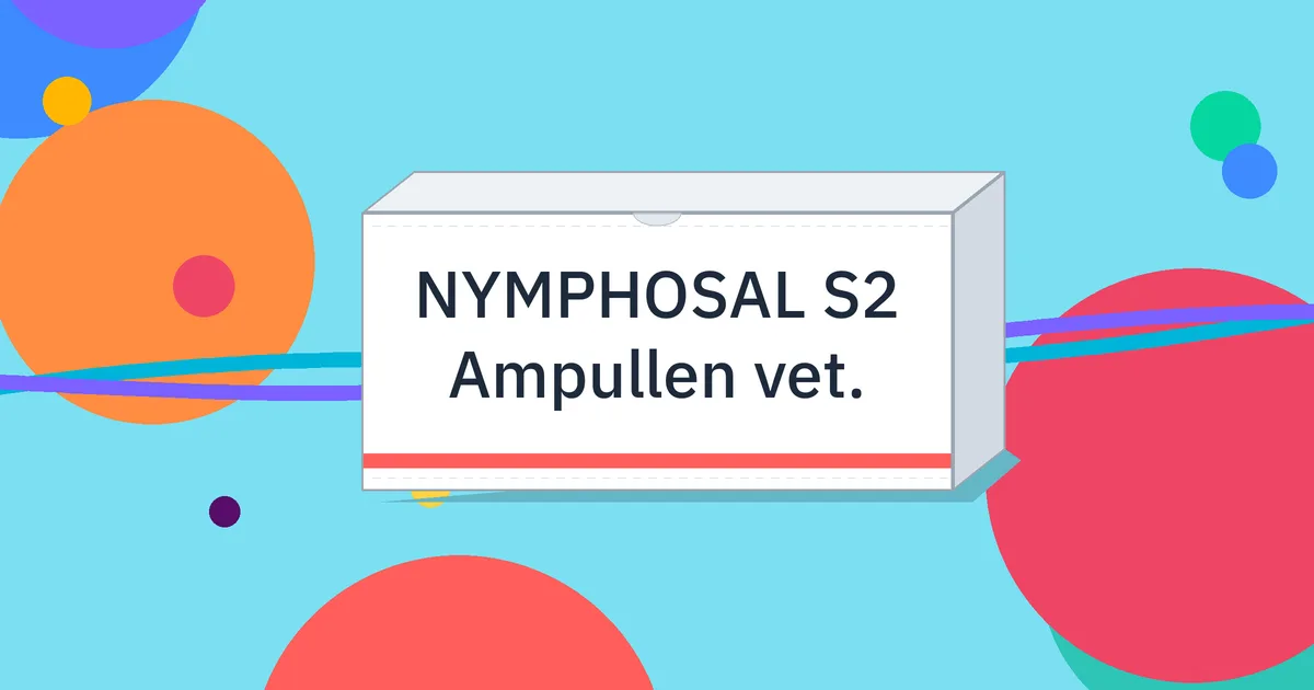 Symbolbild: Packung mit der Aufschrift NYMPHOSAL S2 Ampullen vet. (PZN 00225348) – Verfügbarkeit und Bezug in Apotheken in Frankfurt am Main