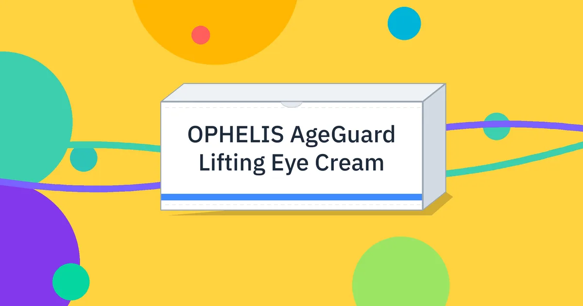 Symbolbild: Packung mit der Aufschrift OPHELIS AgeGuard Lifting Eye Cream (PZN 20301442) – Verfügbarkeit und Bezug in Apotheken in Frankfurt am Main