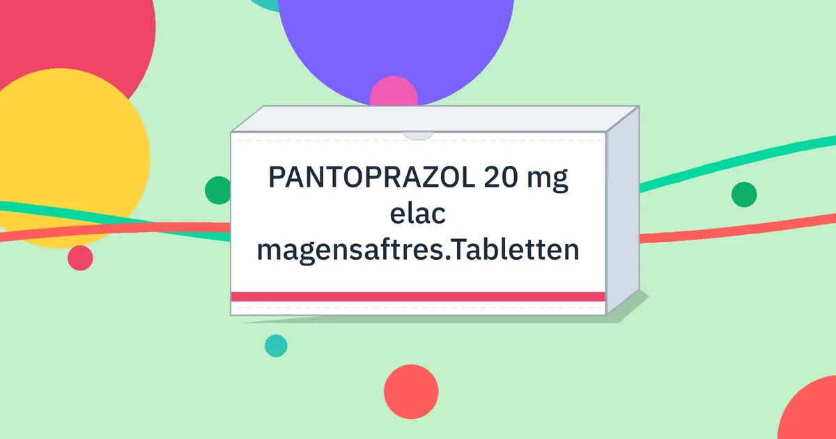 Symbolbild: Packung mit der Aufschrift PANTOPRAZOL 20 mg elac magensaftres.Tabletten (PZN 10021871) – Verfügbarkeit und Bezug in Apotheken in Frankfurt am Main