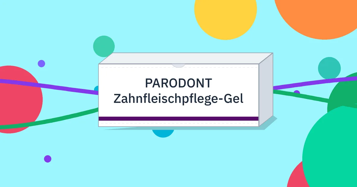 Symbolbild: Packung mit der Aufschrift PARODONT Zahnfleischpflege-Gel (PZN 13724857) – Verfügbarkeit und Bezug in Apotheken in Frankfurt am Main