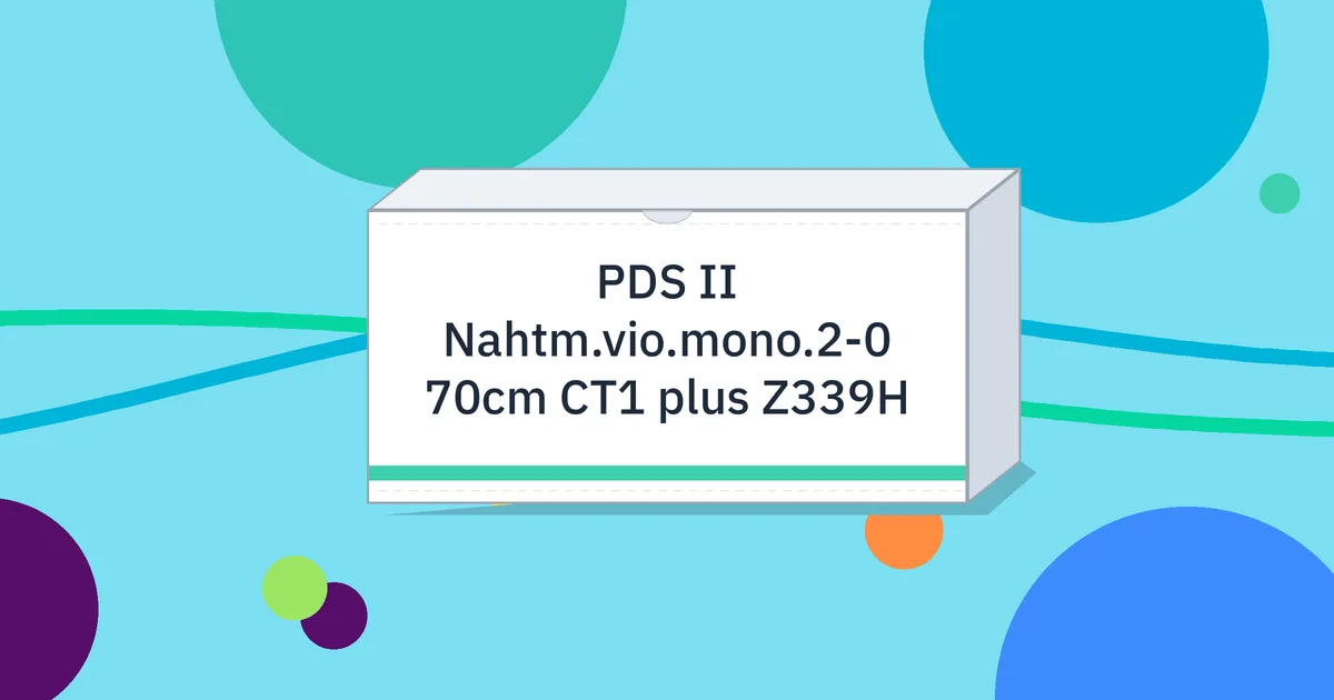 Symbolbild: Packung mit der Aufschrift PDS II Nahtm.vio.mono.2-0 70cm CT1 plus Z339H (PZN 19760593) – Verfügbarkeit und Bezug in Apotheken in Frankfurt am Main