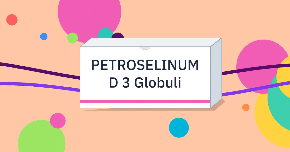 Symbolbild: Packung mit der Aufschrift PETROSELINUM D 3 Globuli (PZN 07176943) – Verfügbarkeit und Bezug in Apotheken in Frankfurt am Main
