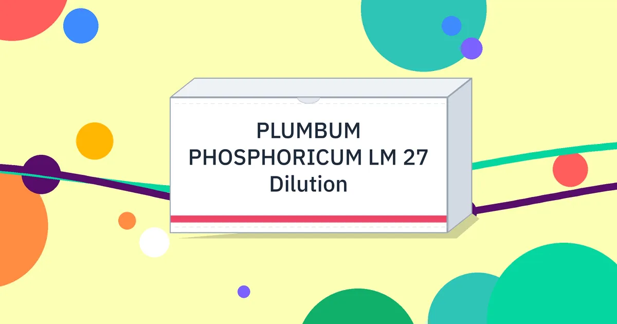 Symbolbild: Packung mit der Aufschrift PLUMBUM PHOSPHORICUM LM 27 Dilution (PZN 13042661) – Verfügbarkeit und Bezug in Apotheken in Frankfurt am Main