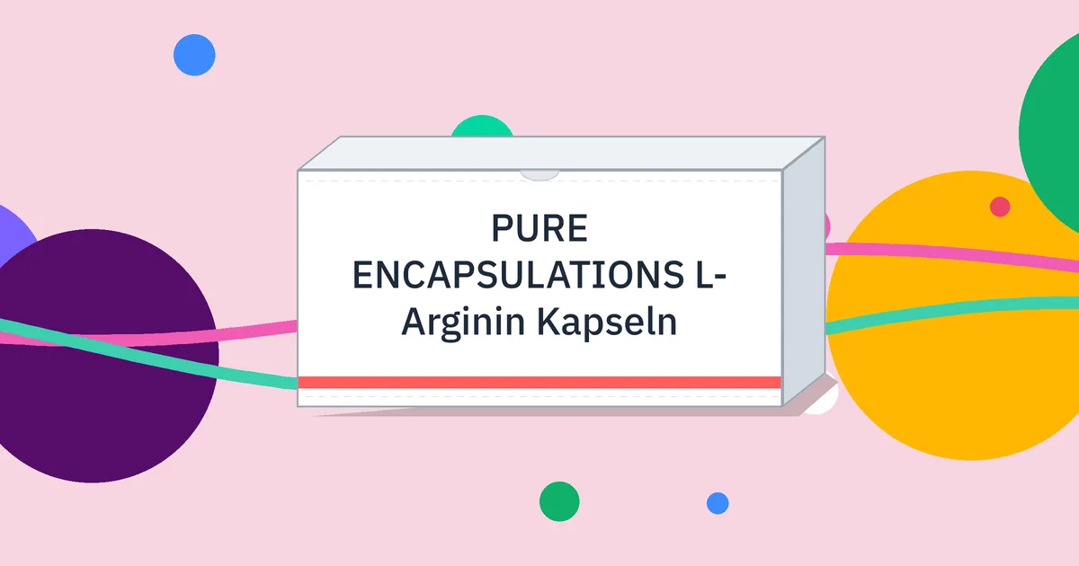 Symbolbild: Packung mit der Aufschrift PURE ENCAPSULATIONS L-Arginin Kapseln (PZN 02827790) – Verfügbarkeit und Bezug in Apotheken in Frankfurt am Main