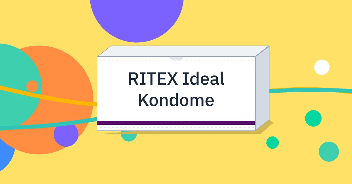Symbolbild: Packung mit der Aufschrift RITEX Ideal Kondome (PZN 00592957) – Verfügbarkeit und Bezug in Apotheken in Frankfurt am Main