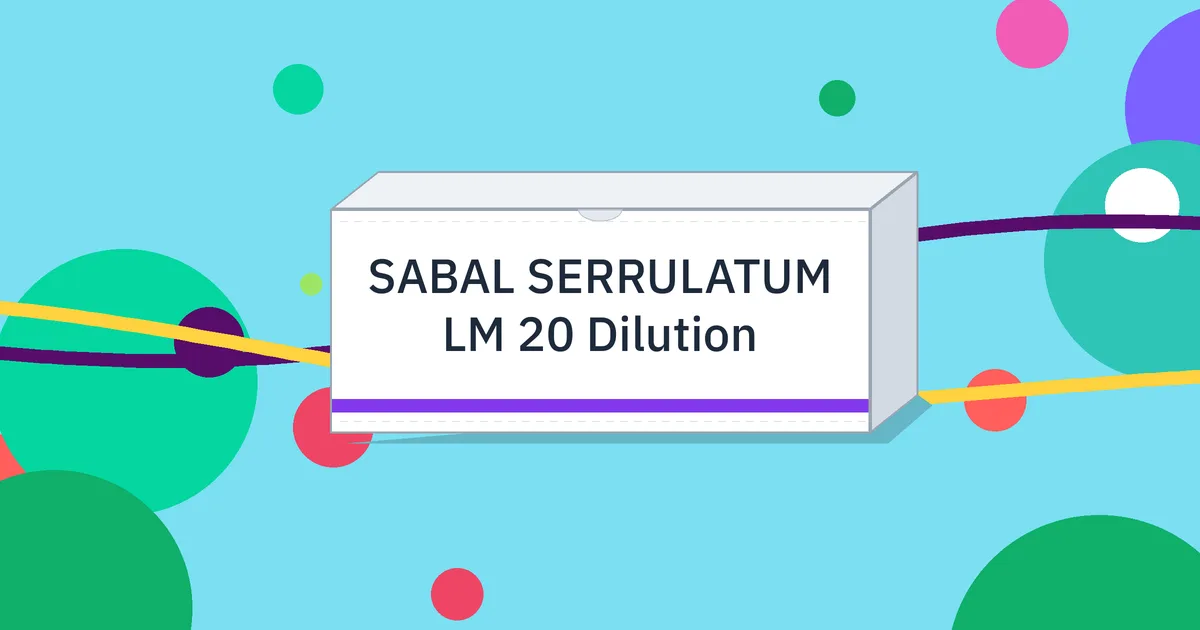 Symbolbild: Packung mit der Aufschrift SABAL SERRULATUM LM 20 Dilution (PZN 13175043) – Verfügbarkeit und Bezug in Apotheken in Frankfurt am Main