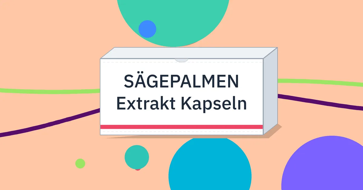 Symbolbild: Packung mit der Aufschrift SÄGEPALMEN Extrakt Kapseln (PZN 20578310) – Verfügbarkeit und Bezug in Apotheken in Frankfurt am Main