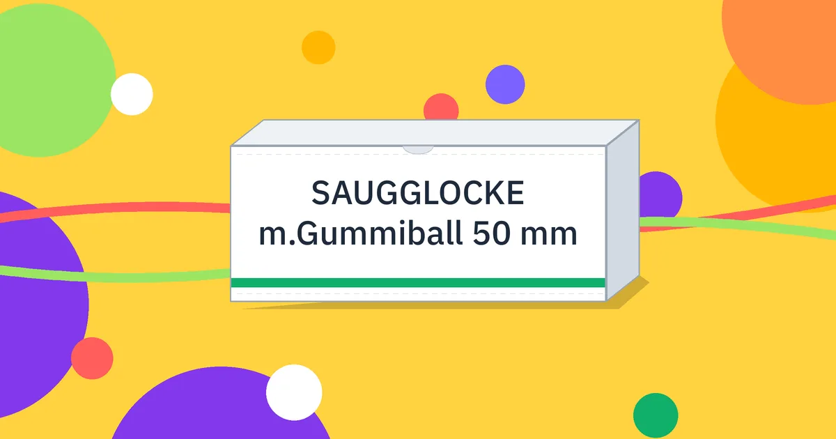Symbolbild: Packung mit der Aufschrift SAUGGLOCKE m.Gummiball 50 mm (PZN 08514537) – Verfügbarkeit und Bezug in Apotheken in Frankfurt am Main