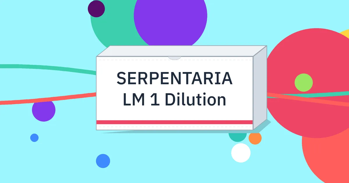 Symbolbild: Packung mit der Aufschrift SERPENTARIA LM 1 Dilution (PZN 13675886) – Verfügbarkeit und Bezug in Apotheken in Frankfurt am Main