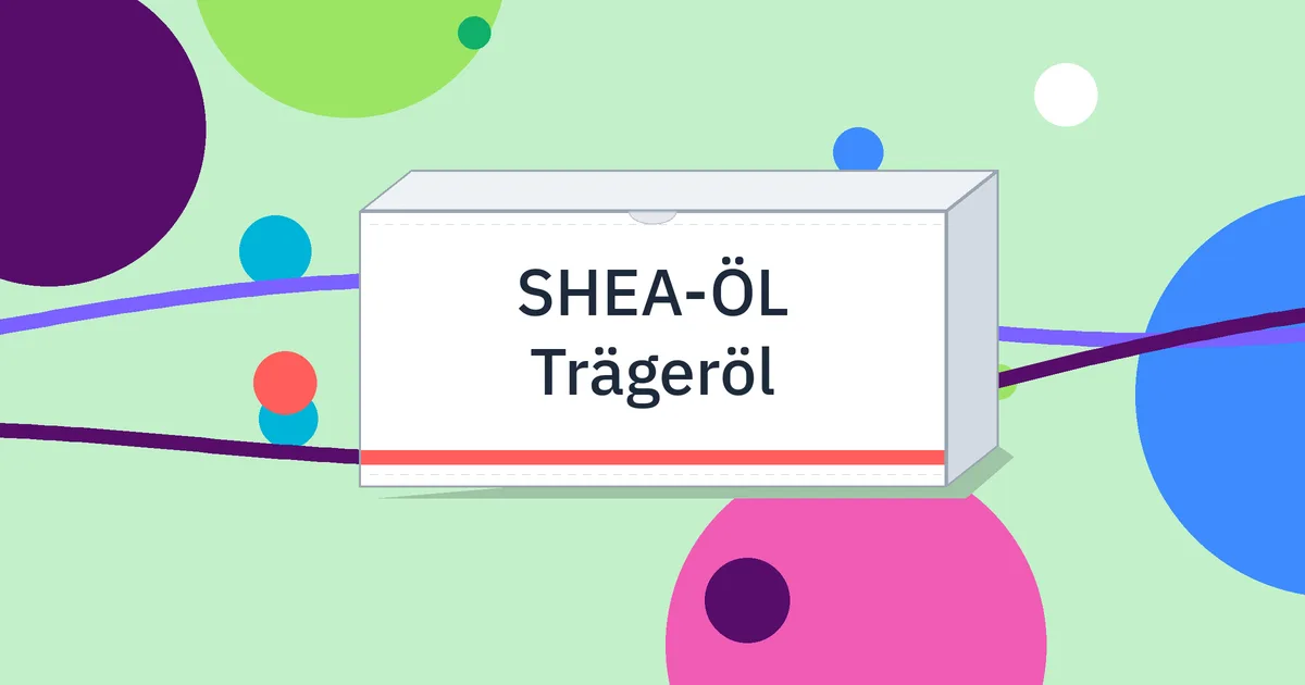 Symbolbild: Packung mit der Aufschrift SHEA-ÖL Trägeröl (PZN 17949843) – Verfügbarkeit und Bezug in Apotheken in Frankfurt am Main
