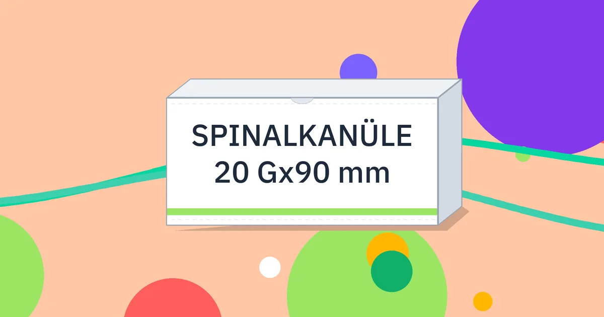 Symbolbild: Packung mit der Aufschrift SPINALKANÜLE 20 Gx90 mm (PZN 12339442) – Verfügbarkeit und Bezug in Apotheken in Frankfurt am Main